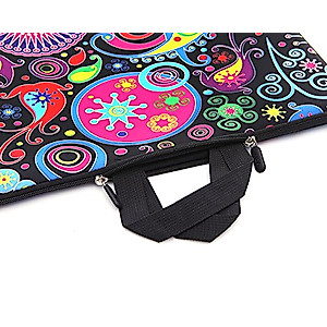 YIDA 11.6-Inch to 12-Inch Neoprene Laptop Sleeve All-Purpose Carrying Bags with Hidden Handles for 11", 11.6", 12", 12.5" Women MacBook/Tablet/Notebook/Ultrabook/Chromebook (Colorful)