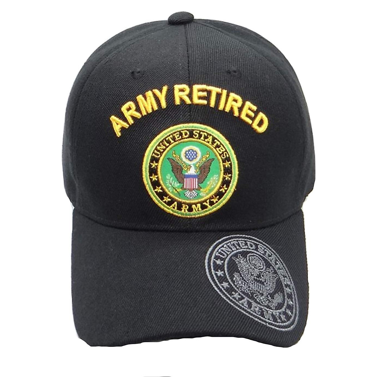 U.S. Army Retired Military Cap Black