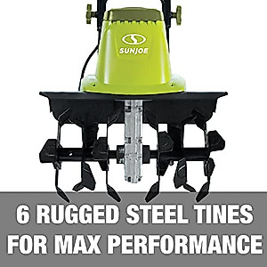 Sun Joe TJ604E 16-Inch 13.5 AMP Electric Garden Tiller/Cultivator,Black