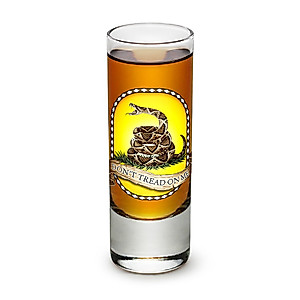 Erazor Bits Don't Tread On Me DTOM Glass with Logo Shooter Shot Glass with Logo (2oz)