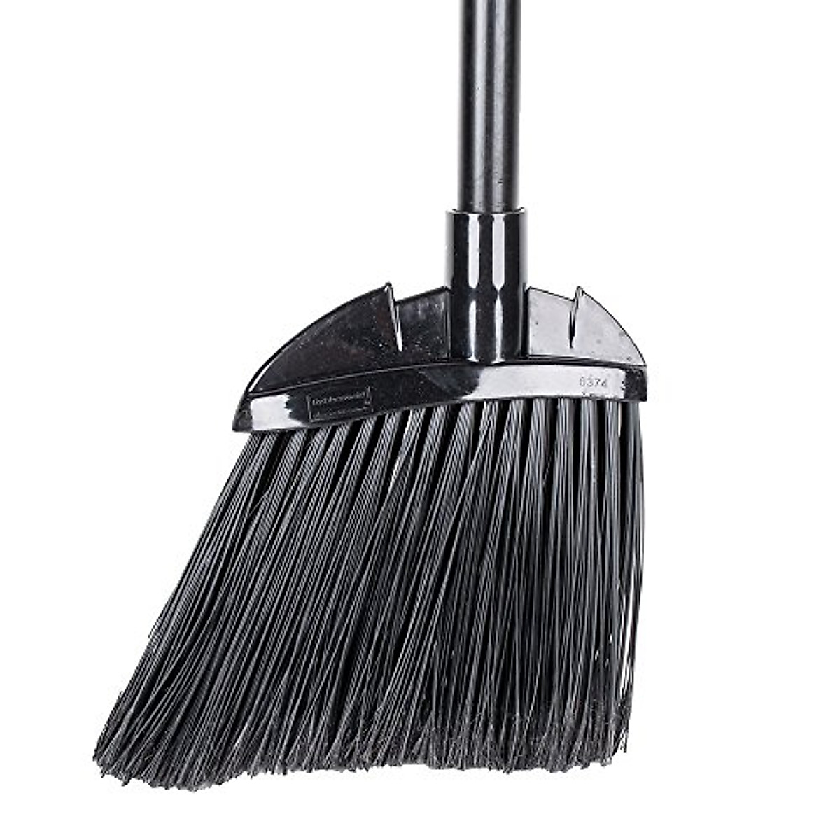 Rubbermaid Commercial 6374 7-1/2" Length x 2" Width x 35" Height, Black Color, Polypropylene Lobby Broom with Vinyl Coated Metal Handle