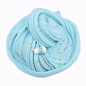 Blue Latte Butter Slime,Coffe Cup Scented Slime,Strechy Non-Sticky, Stress Relief Toy for Girls and Boys