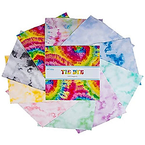 Tie Dye 10" Stacker 42 10-inch Squares Layer Cake Riley Blake Designs 10-11230-42