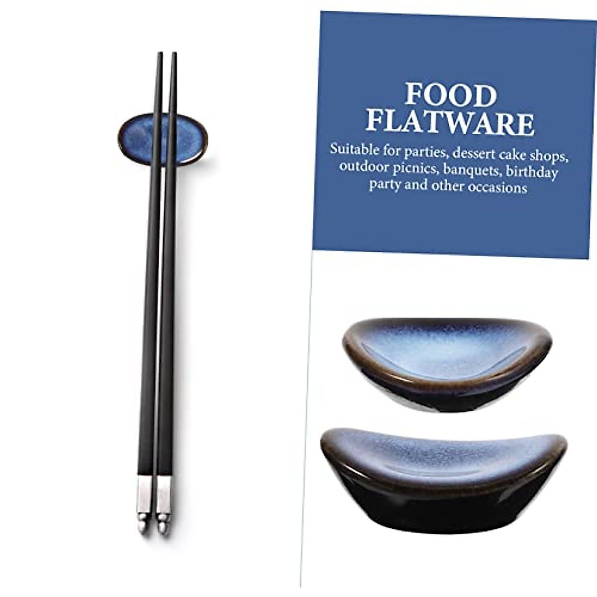 BESTOYARD 6pcs Ingot chopstick rest japanese table ceramic chopsticks holders ceramic chopsticks rest sushi stick holder tablescape decor practical spoons rests ceramics household spoon rest