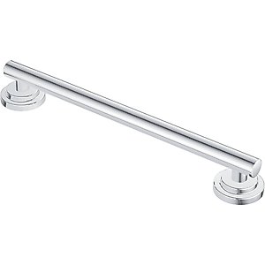 Moen YG0712CH Bathroom Safety 12-Inch Stainless Steel Modern Bathroom Grab Bar, Chrome