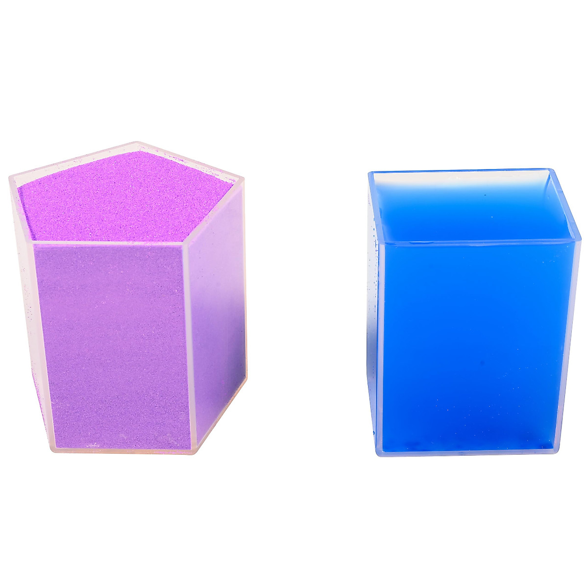 edxeducation 2D3D Geometric Solids - Set of 12 Multicolored Shapes - Includes 2D Nets and Activity Guide - Early Math Manipulative and Geometry for Kids