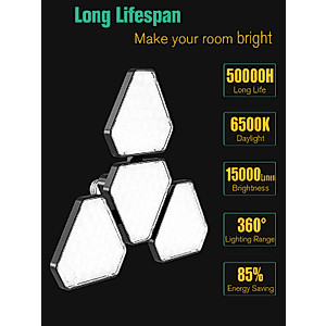 STODER Garage Lights Ceiling LED Adjustable Angles 120W 12000 Lumens 6500K Daylight Deformable Garage Ceiling E26/E27 Light Suitable for Garage Shop Basement Workshop (2Pack)