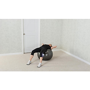 Black Mountain Products 65cm Professional Grade Stability Yoga Ball, Black