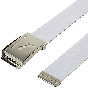 PUMA Golf 2019 Men's Reversible Web Belt (One Size), Bright White