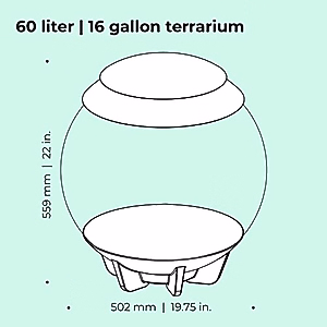 biOrb AIR 60 LED Terrarium - 16 gallon, white (46147)