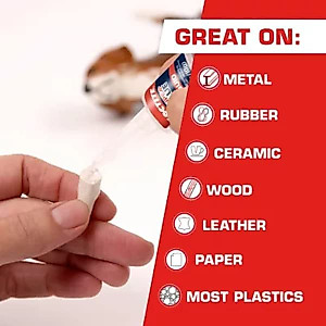 Loctite Super Glue Liquid Longneck Bottle, Clear Superglue, Cyanoacrylate Adhesive Instant Glue, Quick Dry - 0.18 fl oz Bottle, Pack of 6