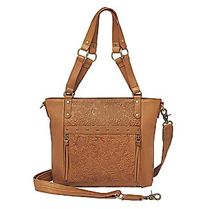 GTM Gun Tote'n Mama Cowhide Conceal Carry Purse, tan, One Size