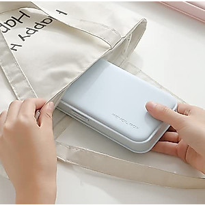 Sluxa Senior Advanced frosted touch pencil box for kids, Cute plastic box for girls ,Large capacity for adults, Hard crayon box storage for school office suppliers.