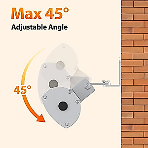 Electric Patio Heater, 1500W Outdoor Heater with 3 Power Settings, Remote Control, Outdoor/Indoor Wall-Mounted Infrared Heater with Fast Heating and Overheat Protection for Large Room, Garage