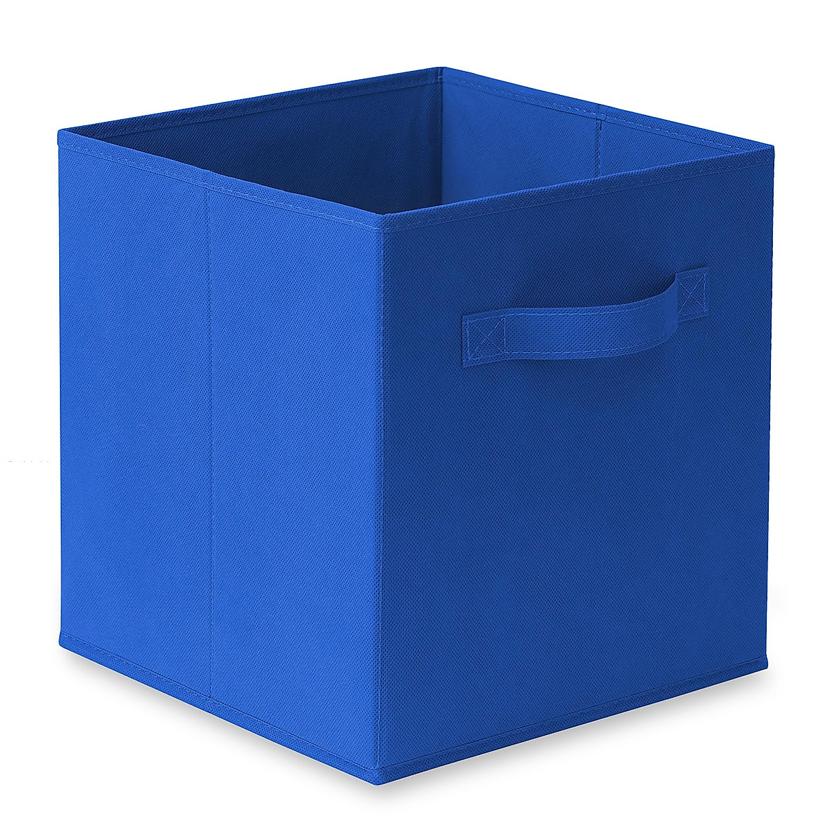 Casafield Set of 6 Collapsible Fabric Cube Storage Bins, Royal Blue - 11" Foldable Cloth Baskets for Shelves, Cubby Organizers & More
