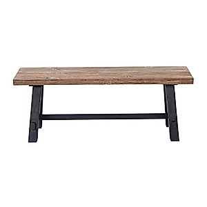 Alaterre Furniture Adam 48" L Solid Wood Bench