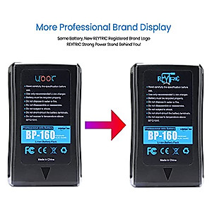 REYTRIC 154Wh(10400mAh) V Mount/V-Lock Battery with D-tap Output Charger and D-Tap Cable Compatible Video Camera Camcorder Broadcast LED Light Replacement Brick for DSLR