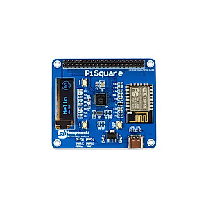 PiSquare - A Raspberry Pi HAT Based on RP2040 and ESP-12E Module, Made to Use Multiple Raspberry Pi Hats, Run Multiple Raspberry Pi Hats Wirelessly