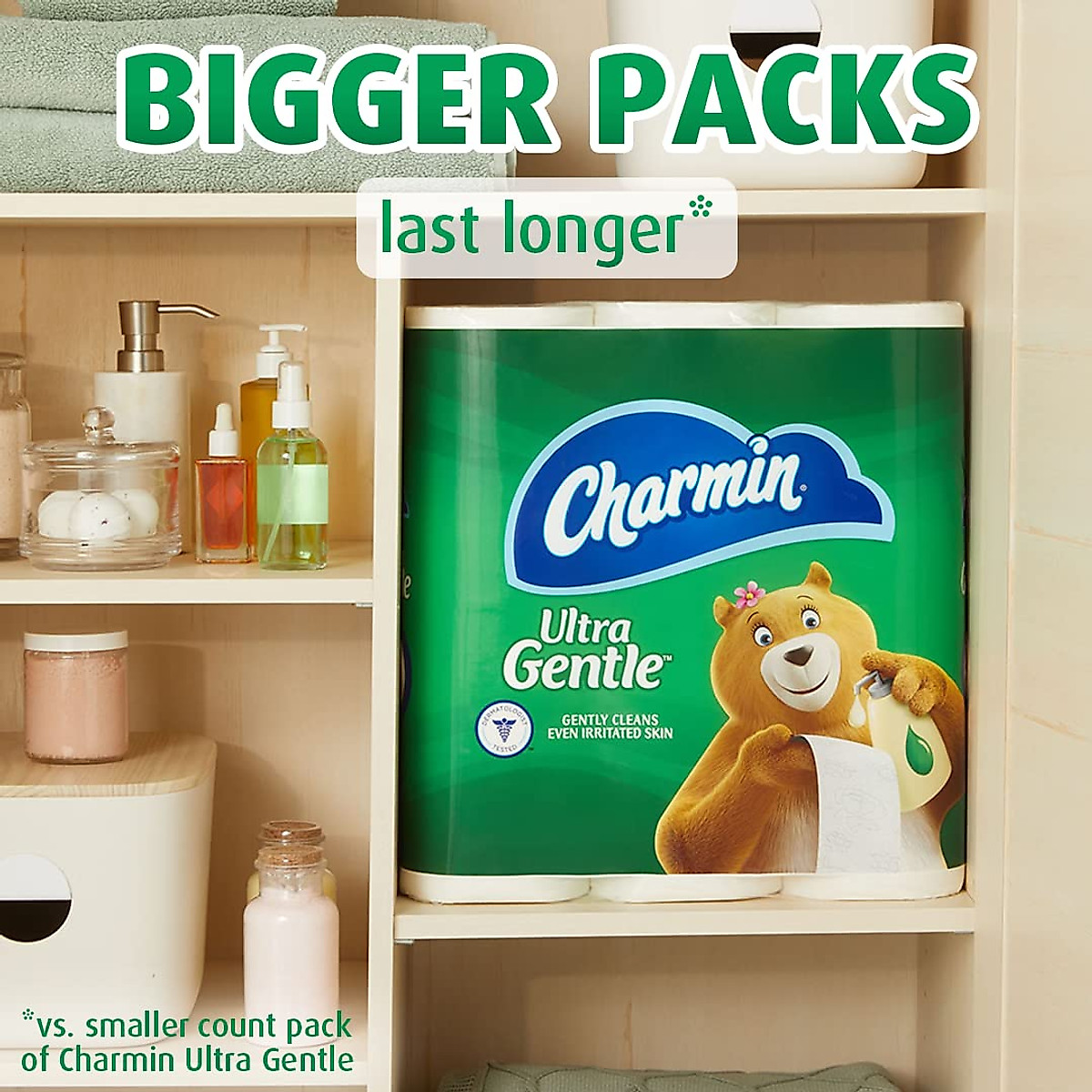 Charmin Ultra Gentle Toilet Paper, 18 Mega Rolls = 72 Regular Rolls