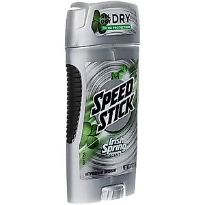 Speed Stick Original Antiperspirant & Deodorant, Irish Spring 2.70 oz (Pack of 6)