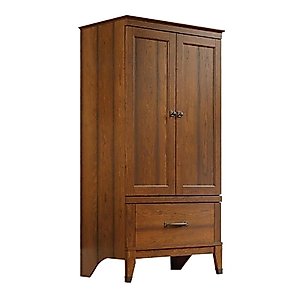 Pemberly Row 2 Doors Wood Armoire with Drawer in Washington Cherry