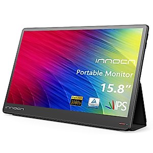 INNOCN Portable Monitor - [2022] 15.8" FHD 1080P USB Travel Type-C Computer Display Mini HDMI Laptop External Secondary Monitor IPS Eye Care Screen for Laptop MacBook Tablets Switch Xbox PS4 Mini PC