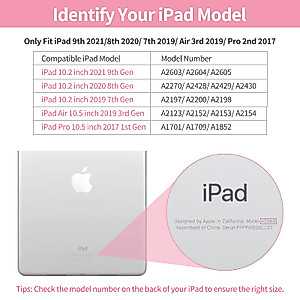 Vofolen for iPad 10.2 9th/8th/7th Generation Case Kids Girls 2021/2020/2019, 3D Cute Butterfly Wings Light Weight EVA Foam Kickstand Shockproof Full Protective Cover for Girl iPad Air 3 Pro 10.5