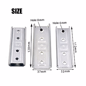 DBTHTSK Sofa Latch,Bed Replacement Parts,Heavy Duty Connector Bracket Interlocking Tapered Hardware Accessories Furniture Connector for Furniture, Sofa, Bed (2 Pairs)
