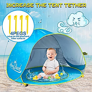 Monobeach Baby Beach Tent Pop Up Portable Shade Pool UV Protection Sun Shelter for Infant