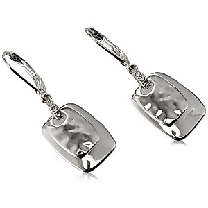 NINE WEST Women's Silvertone Crystal Drop Earrings