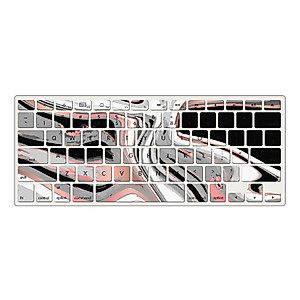 IVY Fluid Marble Design Folio Hard Case for MacBook Air 13 with M2 (Models: A2681) with Keyboard Cover - D