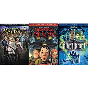 Family Horror Fun 3-Movie Set - R. L. Stine's Monsterville: Cabinet of Souls, Disney's Haunted Mansion (Fullscreen Edition), & Monster House (Widescreen Edition) 3-DVD Set
