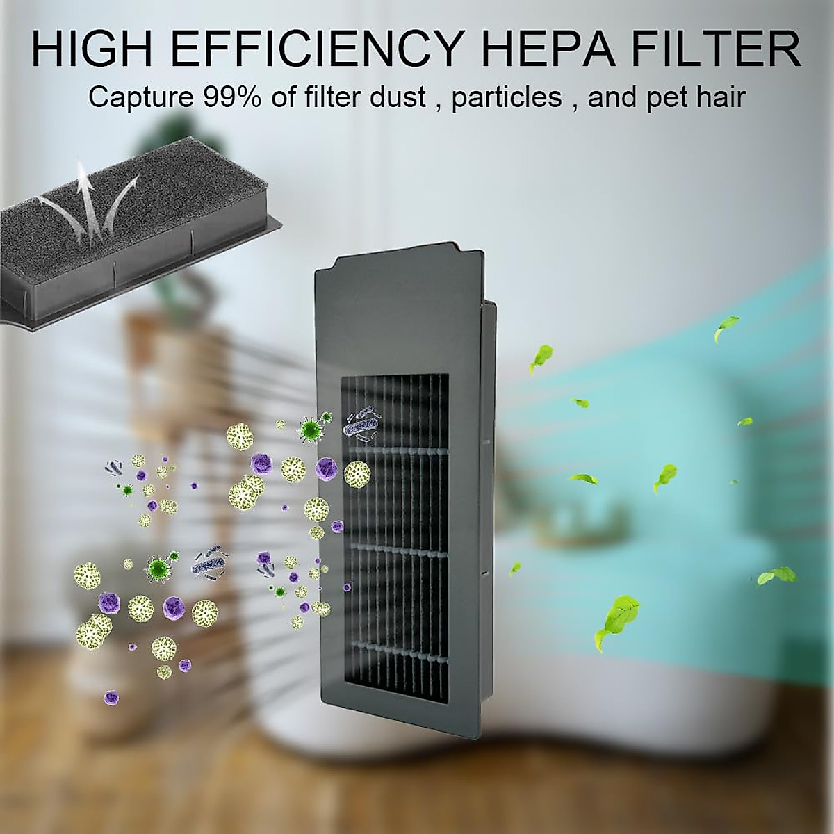 Replacement Parts Accessories for ECOVACS DEEBOT X2 Omni Vacuum Cleaner, Include 4 Side Brushes, 4 Filter, 4 Dust Bags, 4 Mop Pads