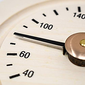 ALEKO Sauna Fahrenheit Thermometer | Handcrafted from Finnish Pine | WJ02