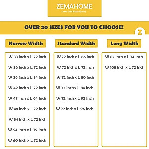 ZEMAHOME 72" x 66" Short PEVA Plastic Shower Curtain Liner - 1 Pack Premium Light Weight Clear Bathroom Shower Showroom Curtain Liner with Rustproof Metal Gromments and Weighted Magnet