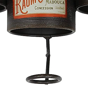 Creative Simplicity Vintage Creative Simplicity Wine Bottle Holder for 5 Bottles, Freestanding Metal | Vintage Loft Wall Shelf for Wall Shelves | Cube Creative Simplicity Wine Cabinet Bottle Holder |