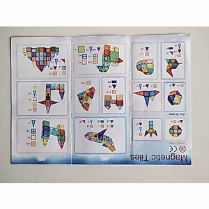 AAA777USA Magnetic 3D Building Block Tiles Learning and Educational Stem Toys for Kids, Toddlers Boys & Girls, Develops Creativity and Motor Skills – 102 Pcs Set