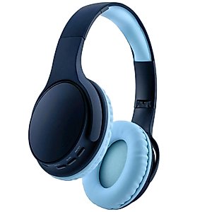 YUSONIC Bluetooth Headphones Over Ear, Noise Isolation Wireless Headphone for Teenger Adult Children for Home Travel Office School Phone Music use (Blue)