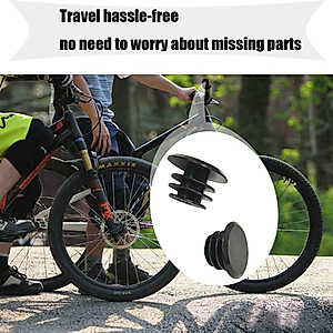 12 Pieces of Plastic Handlebar Bar End Plugs Bicycle Handlebar end caps are Suitable for Road and Mountain Bike.