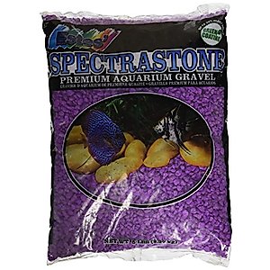Spectrastone Permaglo Lavender Aquarium Gravel for Freshwater Aquariums, 5-Pound Bag
