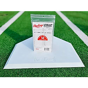 Rawlings | SYSTEM-17 Lineup Card Refill Pack | Baseball/Softball | Four-Part Lineup Cards