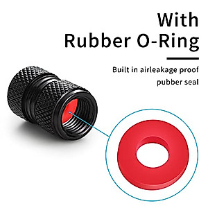 Lianxiaw Metal Auto Tire Valve Stem Compatible with Honda 2015 2016 2017 2018 2019 2020 2021 Accord Civic CR-V URV Pilot EX EX-L Trim Accessories 4pcs Black