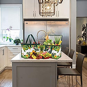 Bekith 4 Pack Insulated Reusable Grocery Bag, X Large Cooler Bags, Shopping Tote with Zippered Top for Hot and Cold Food Transport, Wine Tote, Drinks Carrier, Stands Upright, Collapsible