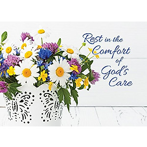 Comfort in God's Care - Get Well Greeting Cards - KJV Scripture - (Box of 12)