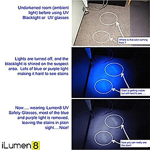 iLumen8 BEST Shooting Glasses UV Blacklight Yellow Vision Safety Eye protection