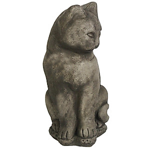 Fleur de Lis Garden Ornaments LLC Big Siamese Cat Statue Large Kitty Sculpture