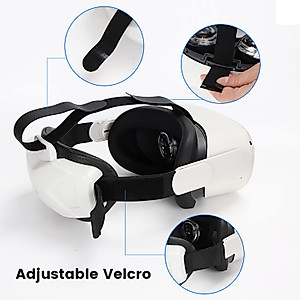 Meta Elite Strap with Battery,Power Bank for Accessories,5000mAh Extend 3hrs Playtime,Fast Charging VR Power,Adjustable Head Strap for Enhanced Support and Comfort in VR