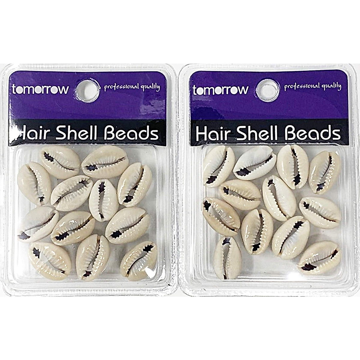 Crispy Collection Tomorrow sea shell cutted hair beads cowrie dreadlocks braid bead decoration 2packs (SHB1)