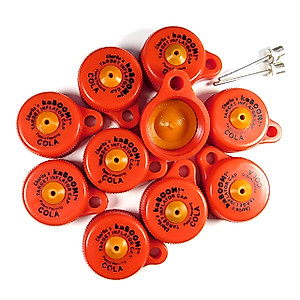 Charlie's kaBOOM! Exploding Cola Target Caps 10-Pack - Turn Plastic Bottles into Reactive Targets - Archery - Bow - Firearms - Pellet Gun- air Rifle and More