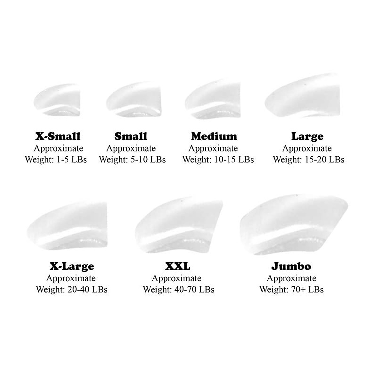 Pretty Claws 60 Piece Soft Nail Caps with Adhesive for Dog Claws - Crystal Clear Jumbo